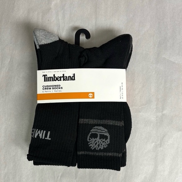 Timberland | Underwear & Socks | New Timberland Socks 6 Pair Mens Black ...